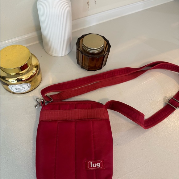lug | Bags | Lug Cherry Red Crossbody Bag | Poshmark